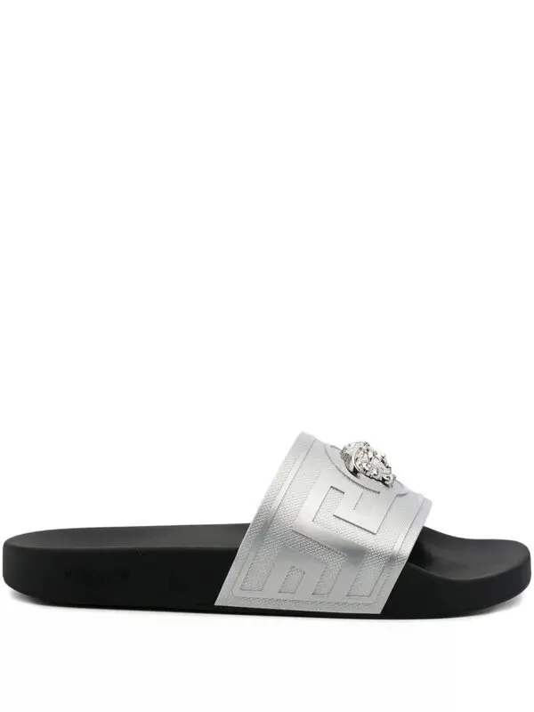 Versace La Medusa Slides - Black