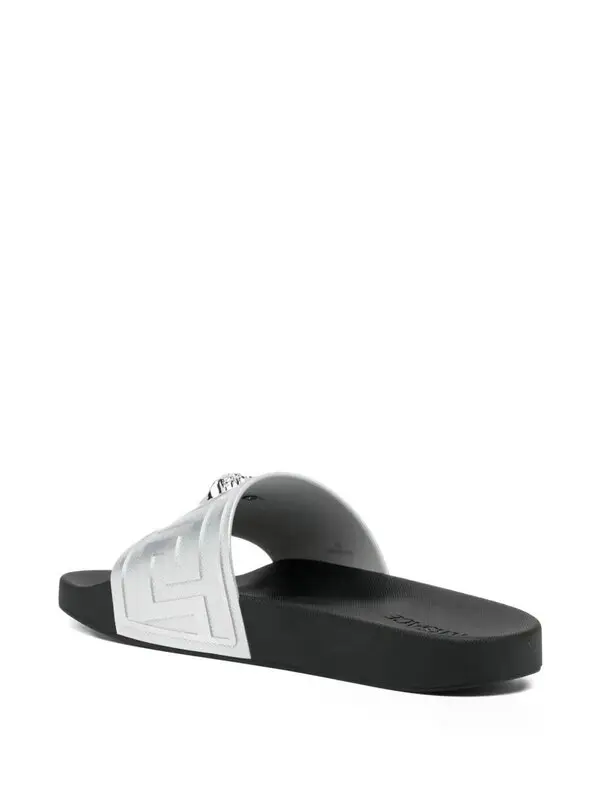 Versace La Medusa Slides - Black