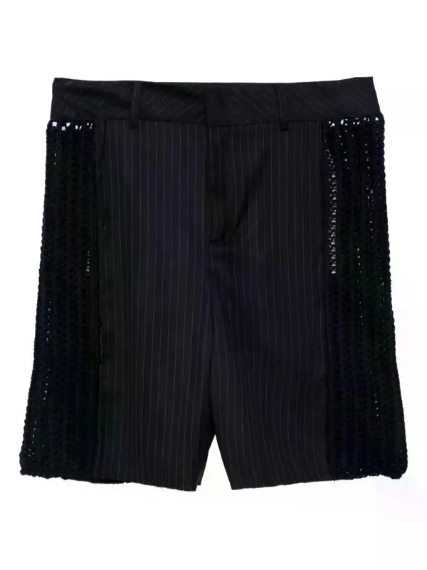 SONIA CARRASCO Striped Tailored Shorts