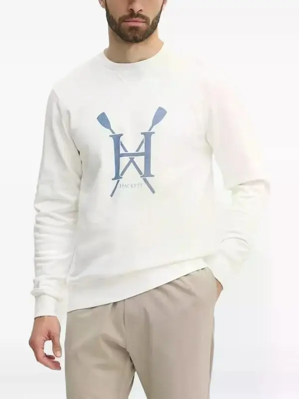 HACKETT Logo-embellished Crew-neck Sweatshirt