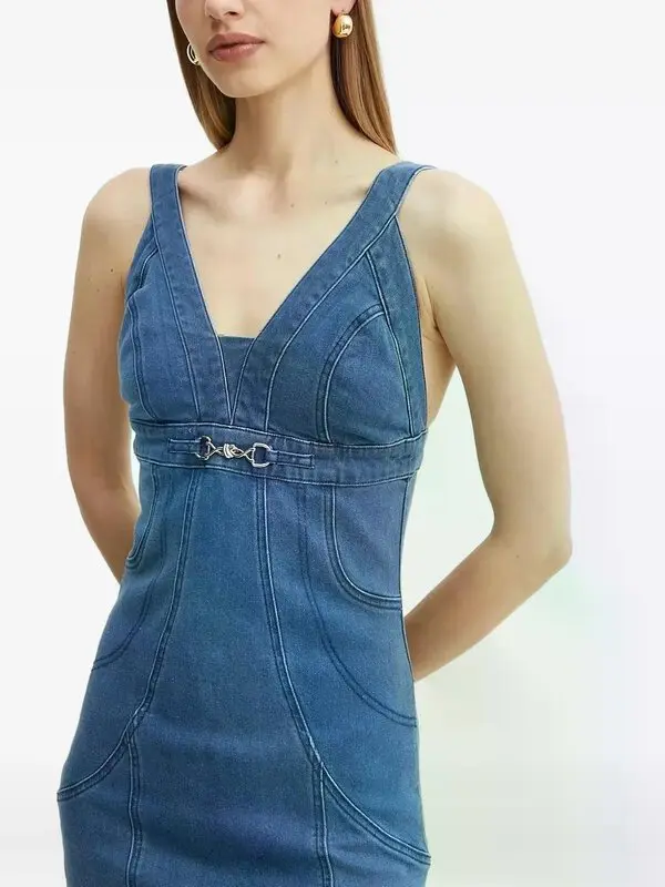 Guess V-neck Denim Dress