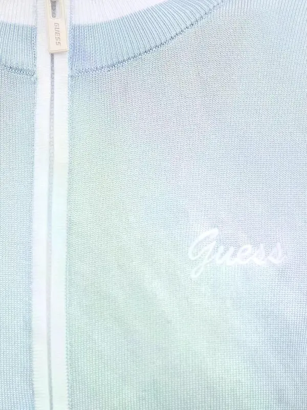 Guess Striped Zipped Cardigan