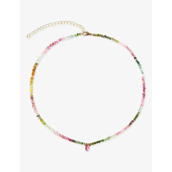 LA MAISON COUTURE Amadeus Ines 18ct Yellow Gold Vermeil And Tourmaline Necklace - Multicoloured
