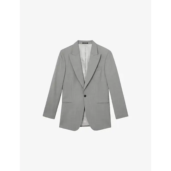 REISS Inspired Single-breasted Wool Blazer