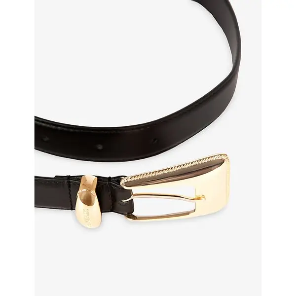 The Kooples Western-buckle Leather Belt