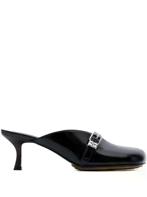 GANNI Buckle Heeled Mules