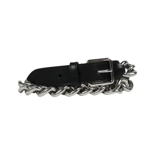 Alexander McQueen Chain Belt - Black