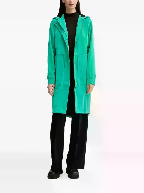Rains Hooded Drawstring Raincoat