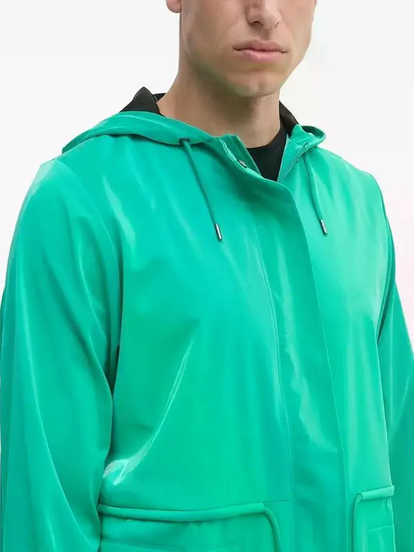 Rains Hooded Drawstring Raincoat