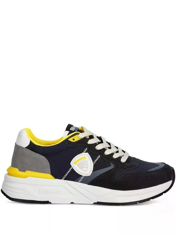 BLAUER. Ray Panelled Lace-up Sneakers