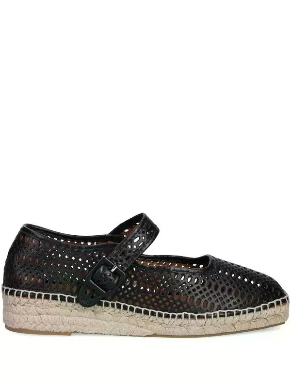 BILLI BI Perforated Leather Espadrilles