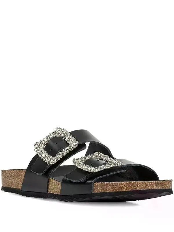 Geox Embellished Buckles Flat Sandals