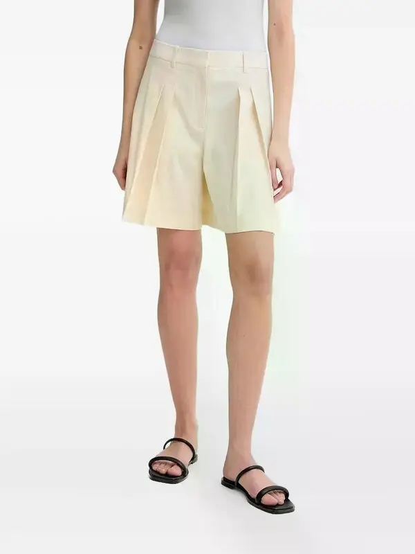 Theory Pleated-front Tailored Shorts