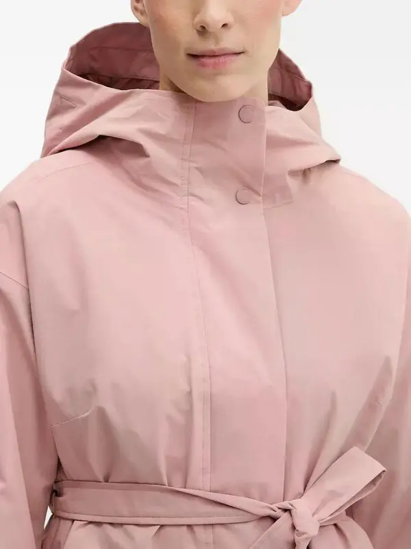 Columbia Hooded Belted Jacket - Pink