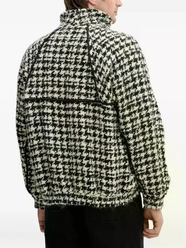 IRO PARIS Houndstooth Zip-front Jacket