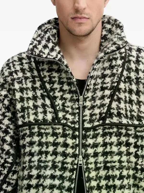 IRO PARIS Houndstooth Zip-front Jacket