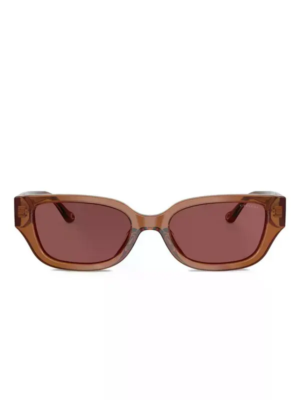 COACH® Logo-plaque Square Sunglasses - Brown