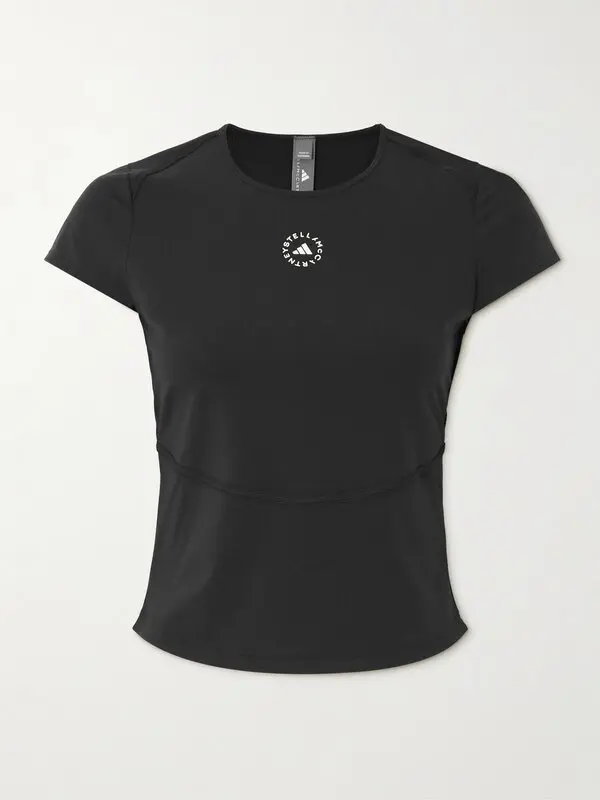 Adidas By Stella McCartney Printed Stretch Recycled-jersey Top