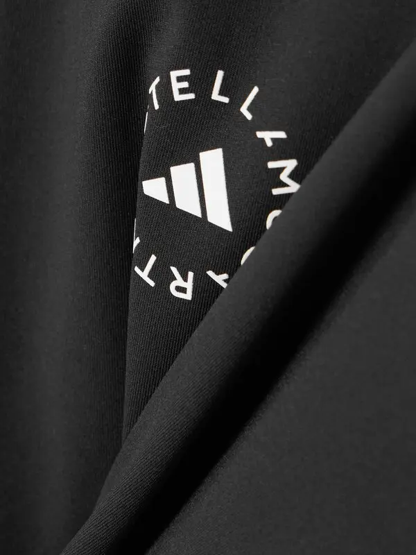 Adidas By Stella McCartney Printed Stretch Recycled-jersey Top