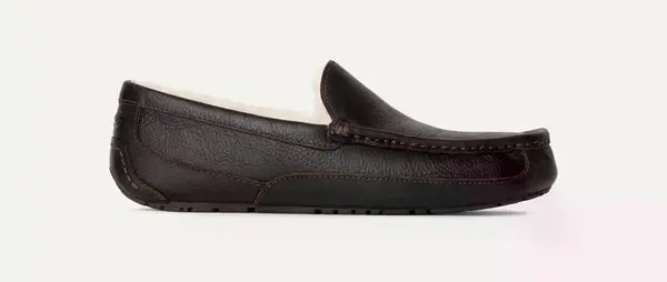 UGG Ascot Leather Slipper - Dark Spice