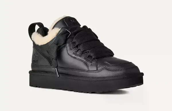 UGG Lowmel Leather Sneakers - Black
