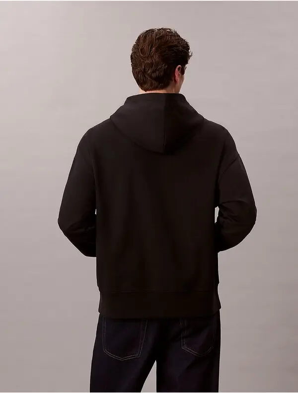 Calvin Klein Standard Logo Terry Hoodie - Black