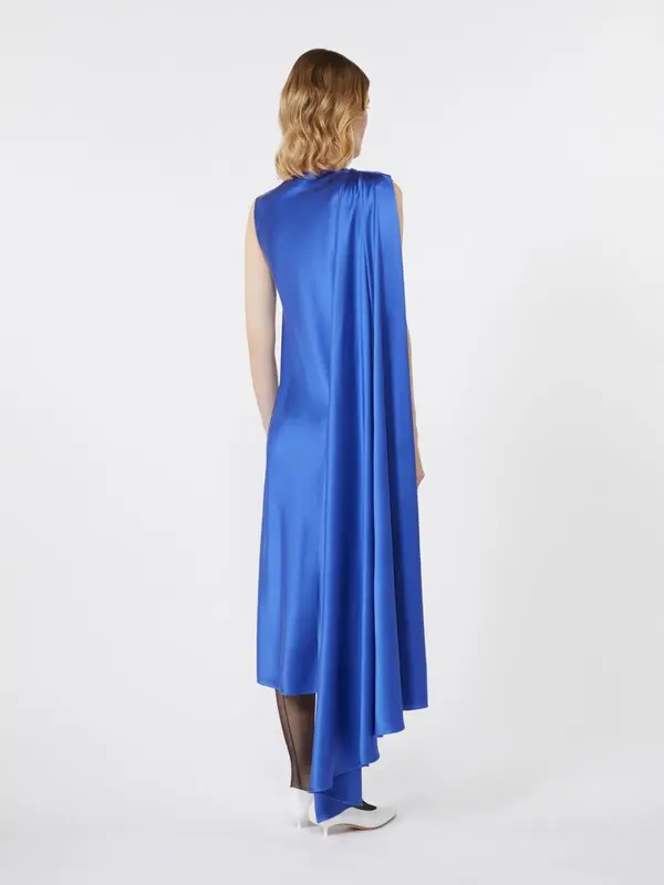 Max Mara Silk Satin Midi Cocktail Dress