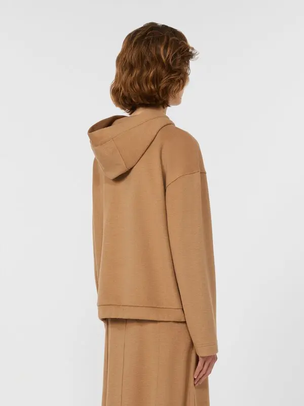 Max Mara Jersey Drap Hooded Sweatshirt