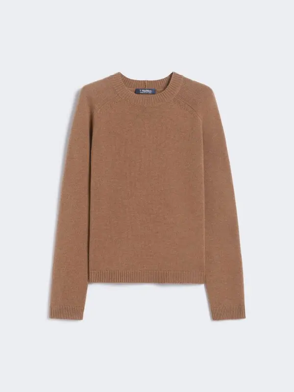 Max Mara Wool And Cashmere Crew-neck Sweater - Camel
