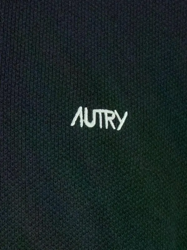AUTRY Embroidered-logo Polo Shirt - Blue