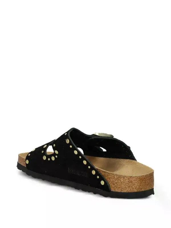 BIRKENSTOCK Arizona Rivet Studded Double-buckle Sandals - Black