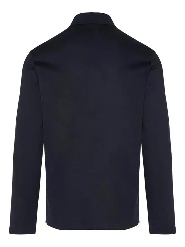 Paul & Shark Long-sleeve Zip Polo Shirt - Blue