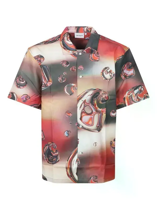 Carhartt Work In Progress Graphic-pattern Shirt - Red