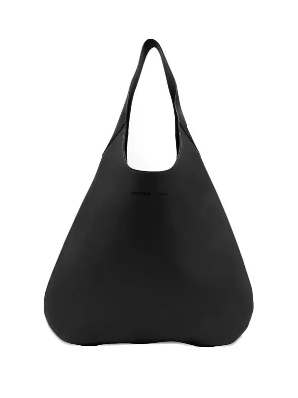 Carven Leather Tote Bag - Black