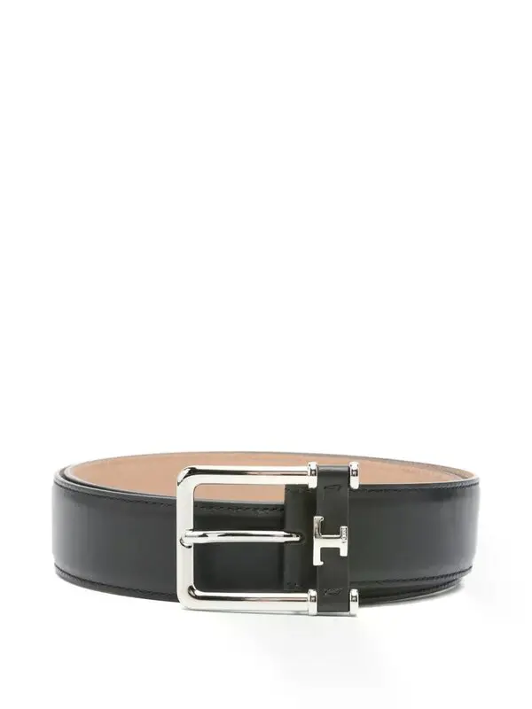 TOD'S Logo-detail Belt - Black