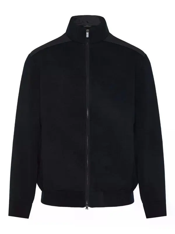 Paul & Shark High-neck Panelled Sweater - Black