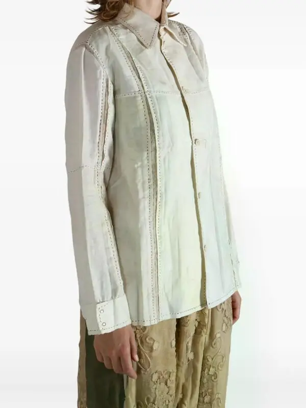 COMMUNS Paneled Seam-detail Shirt