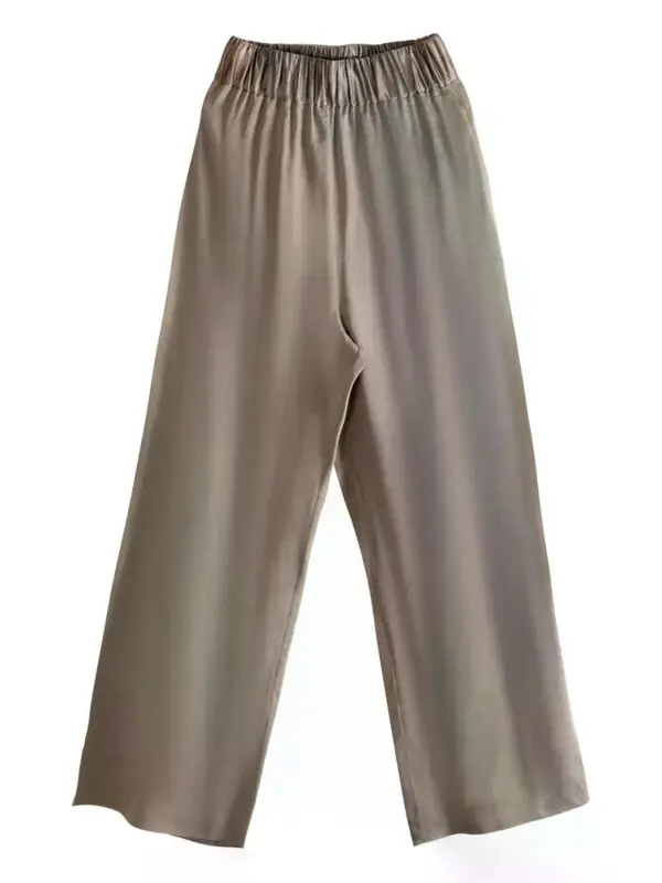 CORTANA Glimmer Elasticated-waistband Palazzo Pants