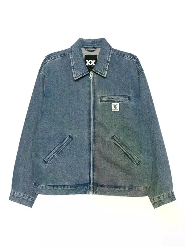 FINGERCROXX Zipped Denim Jacket