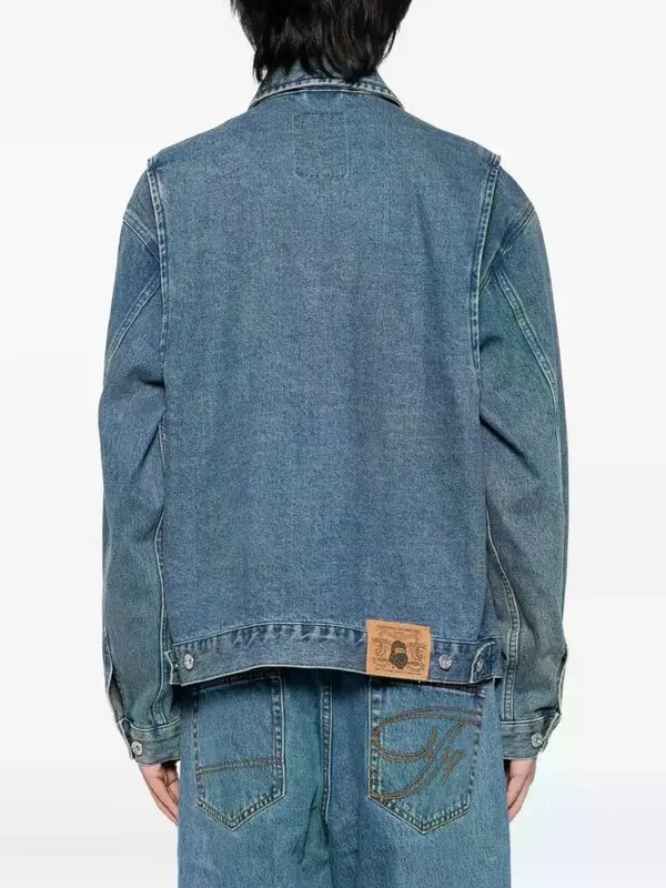 FINGERCROXX Zipped Denim Jacket