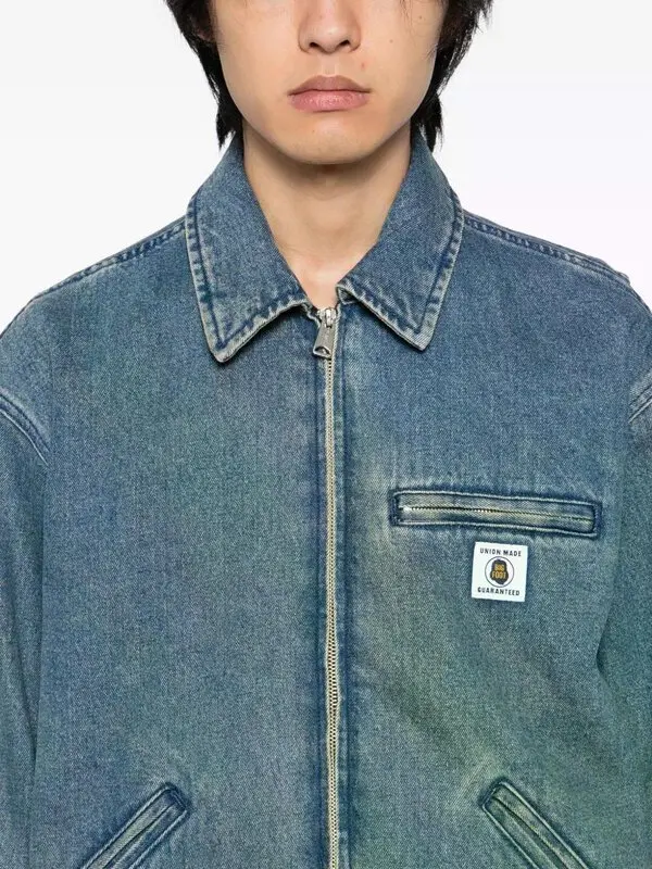 FINGERCROXX Zipped Denim Jacket