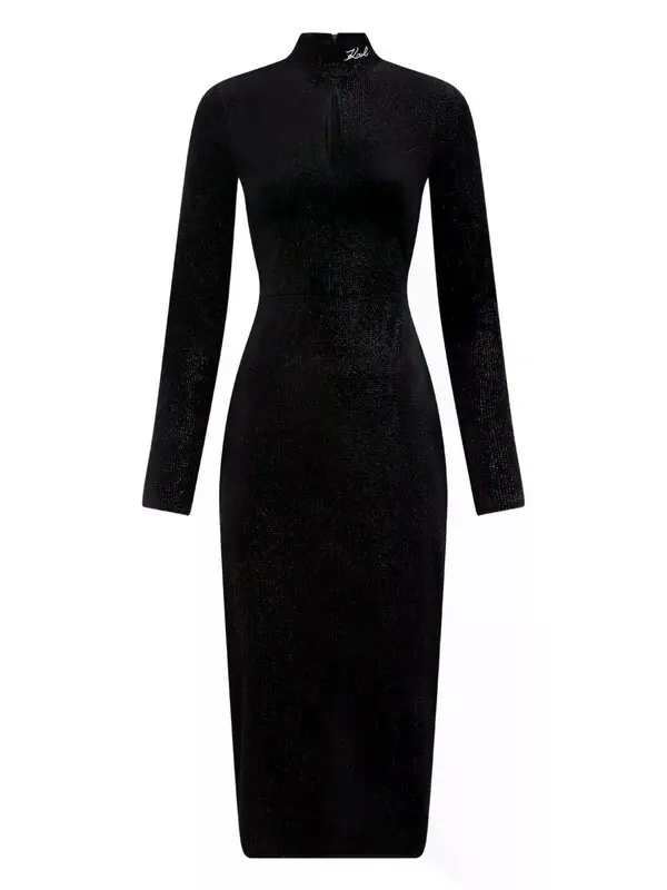 Karl Lagerfeld Sparkle High-neck Dress
