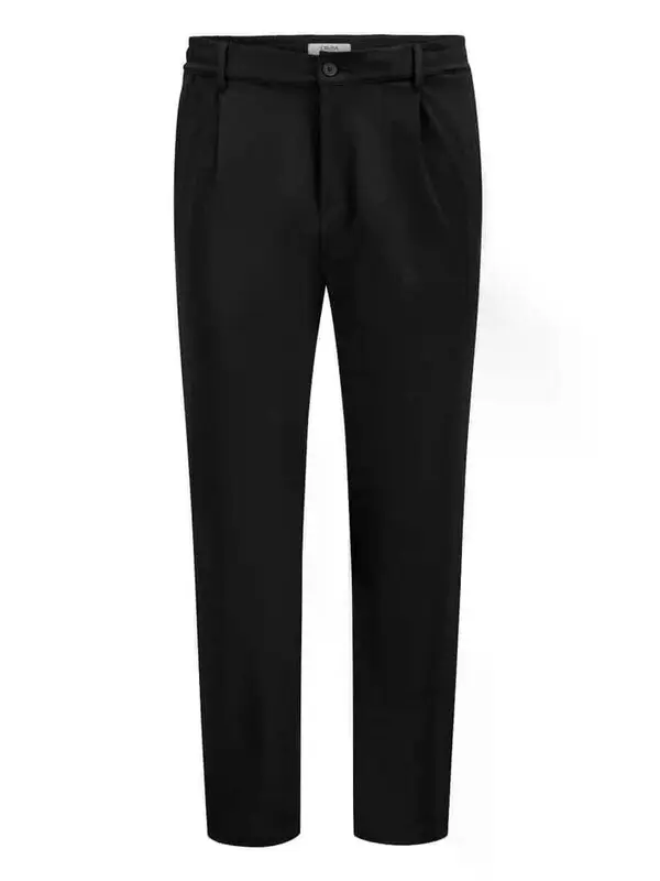CRUNA Pleated Drawstring Trousers - Black
