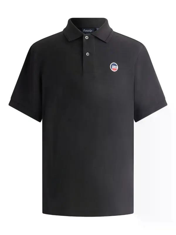 Fusalp Pique-cotton Polo Shirt - Black