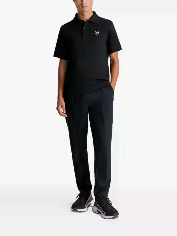 Fusalp Pique-cotton Polo Shirt - Black