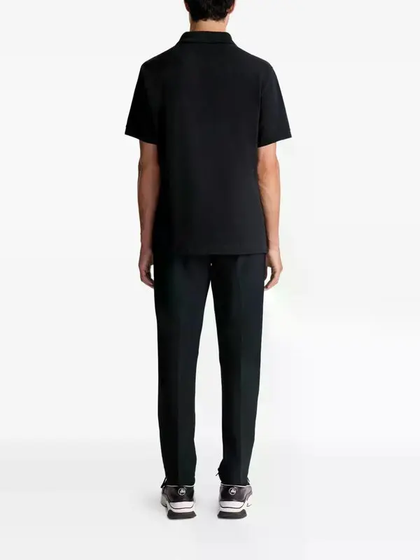 Fusalp Pique-cotton Polo Shirt - Black