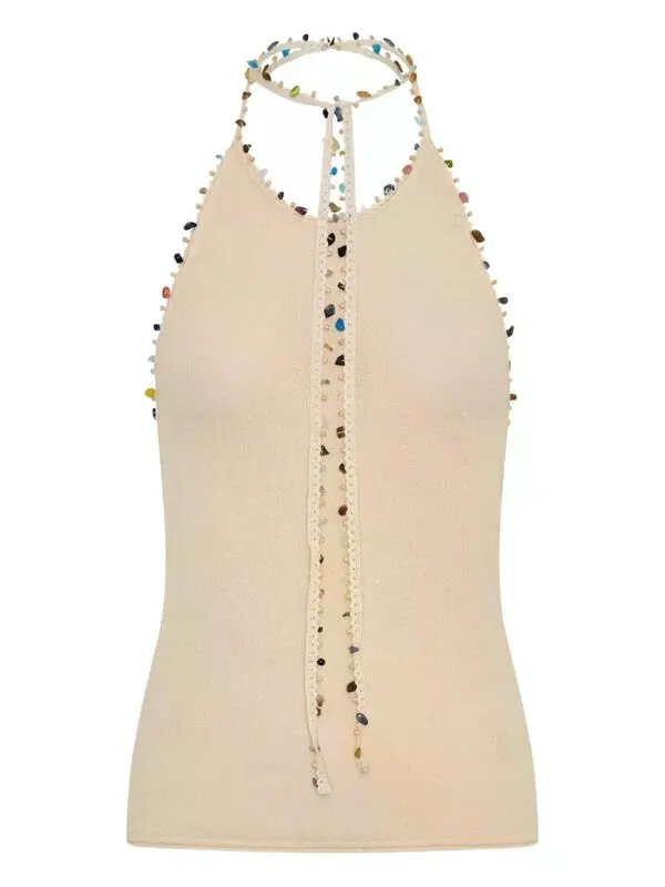 Christopher Esber Beach Quartz Halter-neck Tank Top