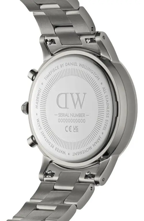 DANIEL WELLINGTON Iconic Link Chronograph Bracelet Watch