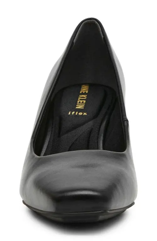 Anne Klein Prima Pump - Black Smooth
