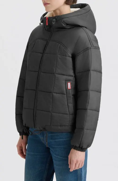Hunter Crinkle Puffer Jacket - Black